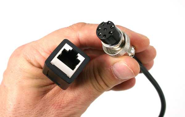 YAESU SCU-53 Cable adaptador de RJ45 A 8 pins redondo